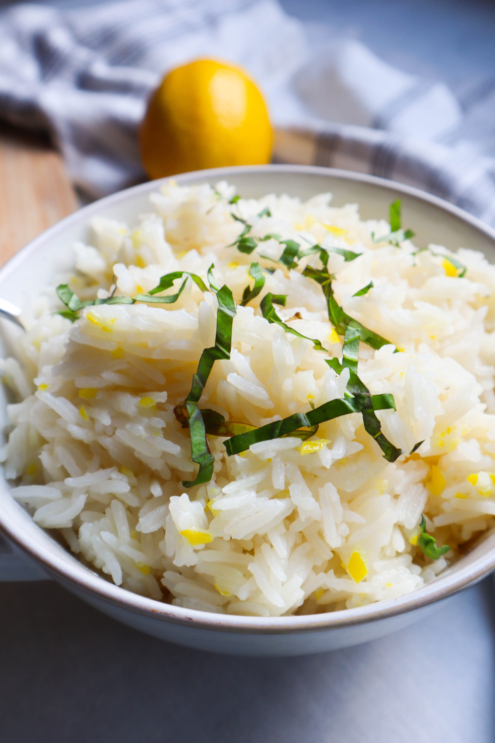 The Best Lemon Basil Rice - Bless This Meal