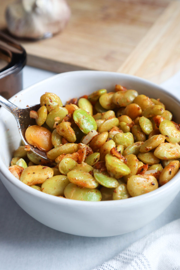 Easy Roasted Lima Beans - Bless This Meal