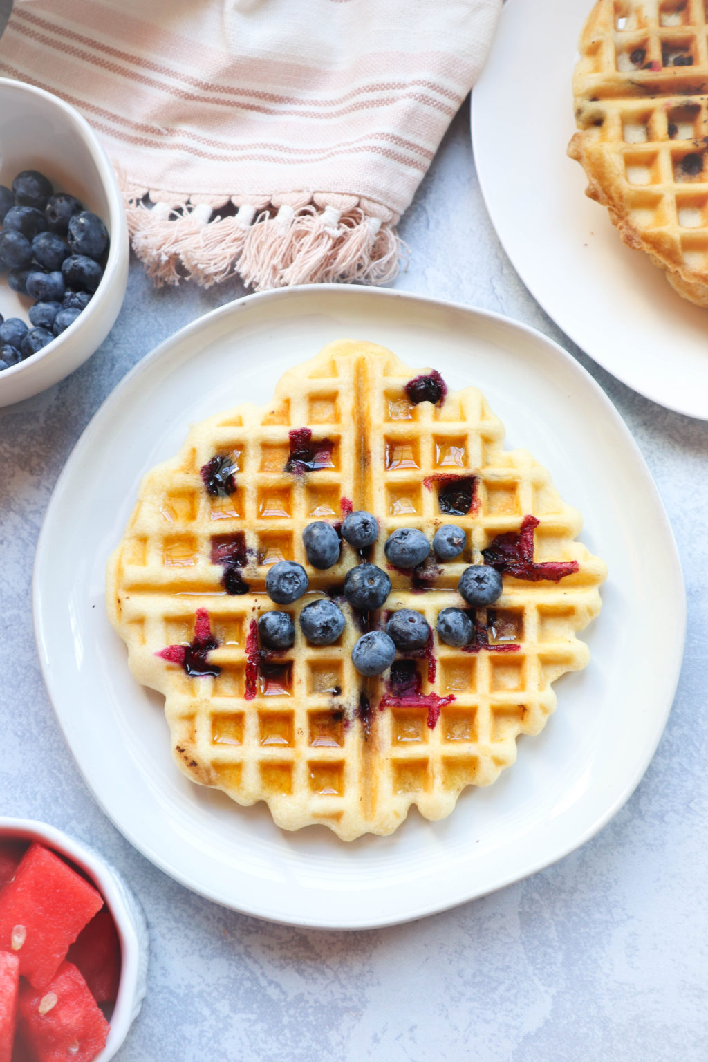 The Best Waffles Without Milk - Bless This Meal
