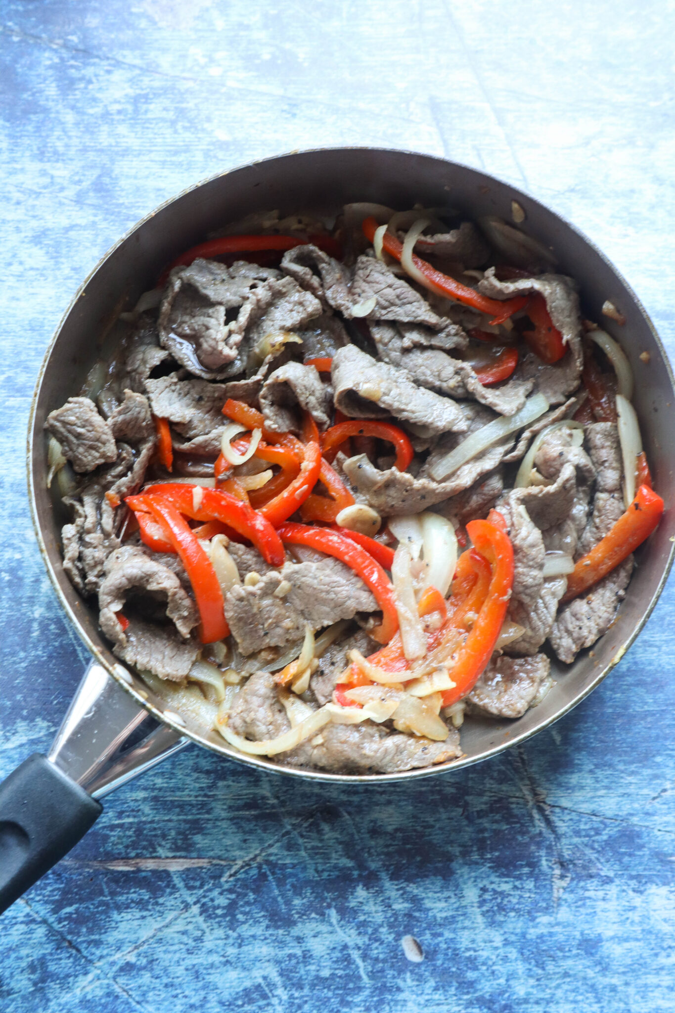 Tender Garlic Pepper Beef - Bless This Meal