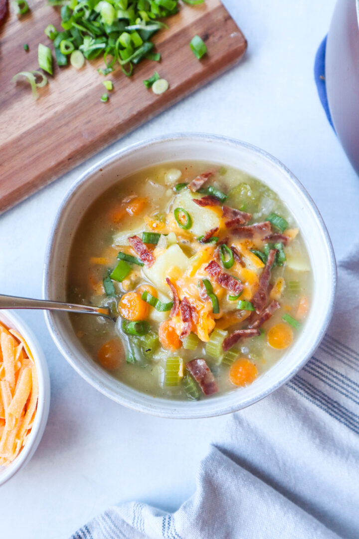 The Best 4 Ingredient Potato Soup - Bless This Meal