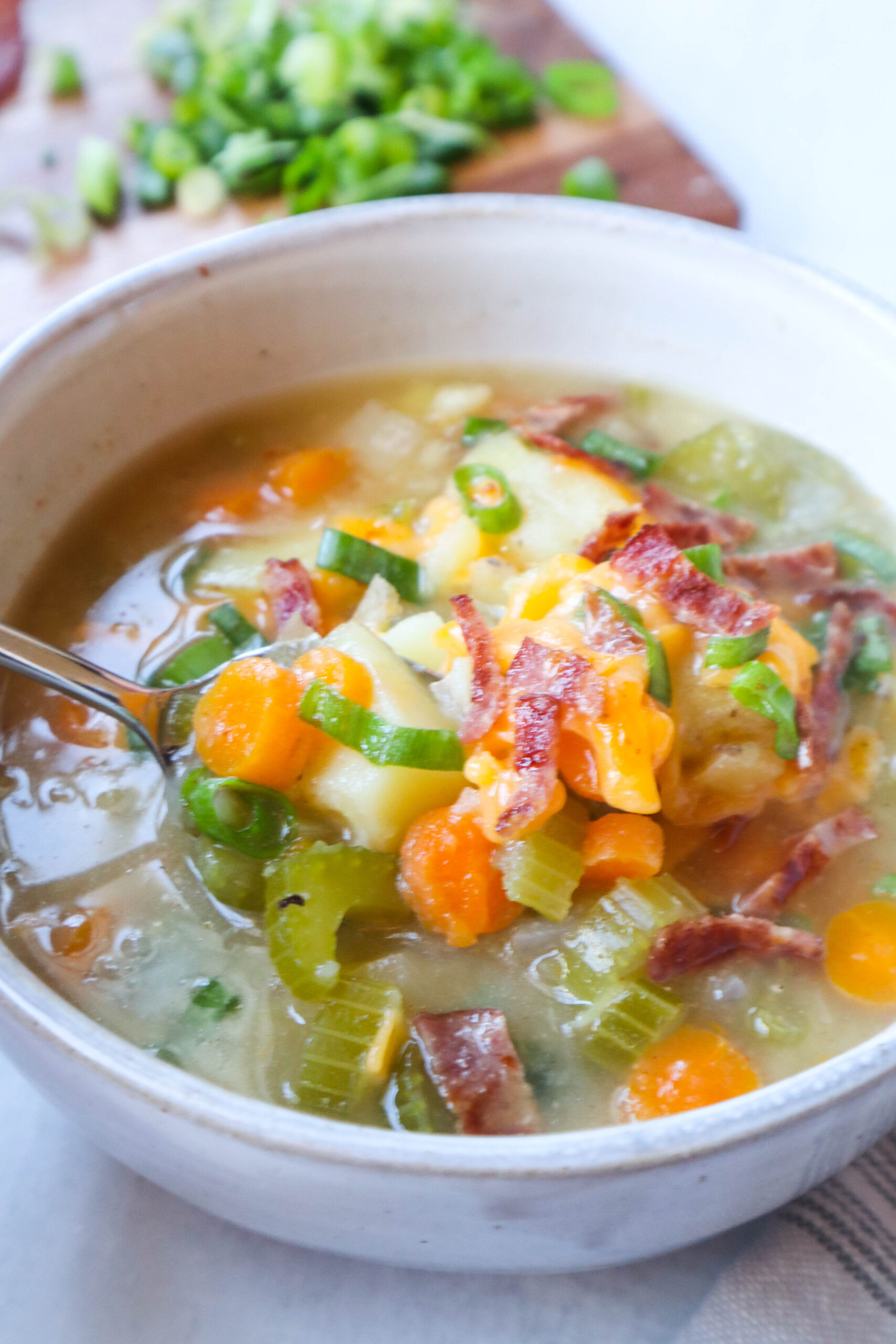 The Best 4 Ingredient Potato Soup - Bless This Meal