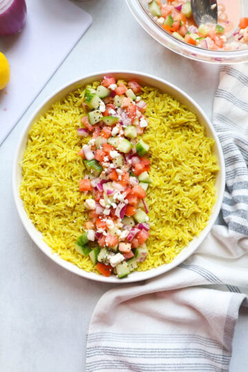 Best Yellow Mediterranean Rice - Bless This Meal