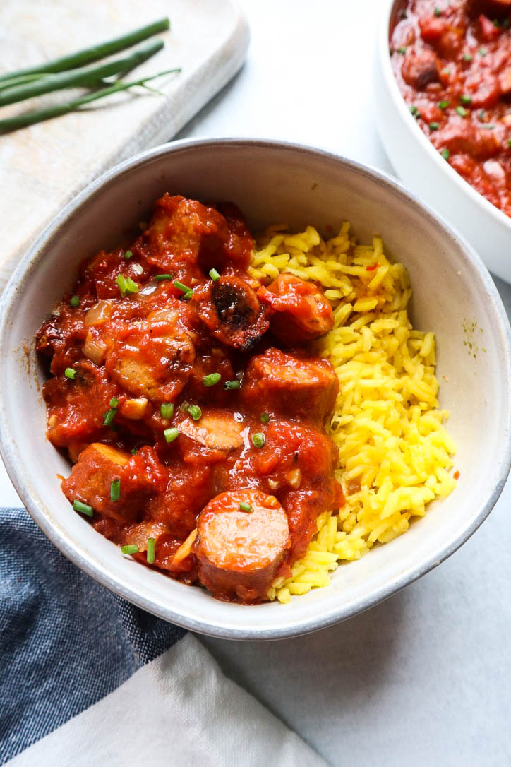 The Best Rougaille Saucisse (Sausage Rougail) - Bless This Meal
