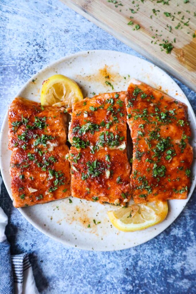 Best Ever Cajun Honey Butter Salmon - Bless This Meal