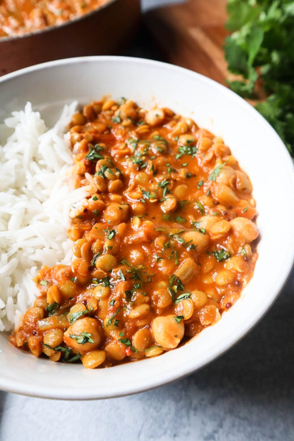 The Best Chickpea and Lentil Curry - Bless This Meal