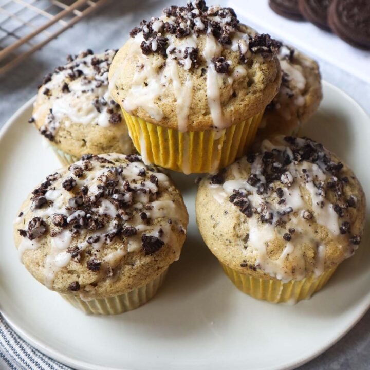 Quick and Easy Oreo Muffins - Bless This Meal