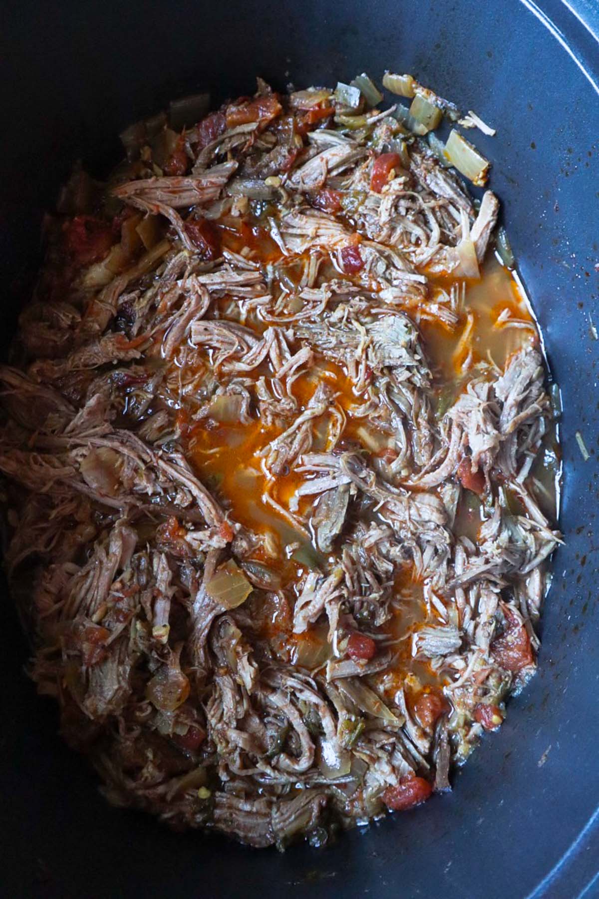 The Best Slow Cooker Tinga De Res - Bless This Meal