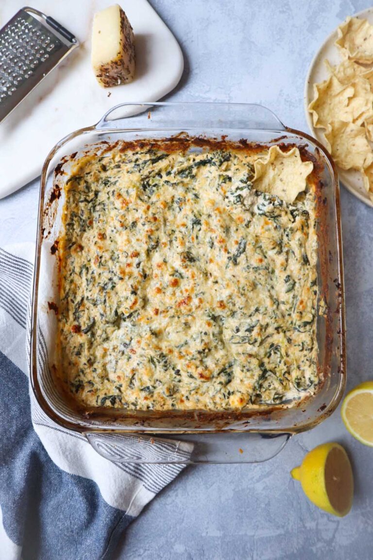 Easy Warm Crab Spinach Dip - Bless This Meal