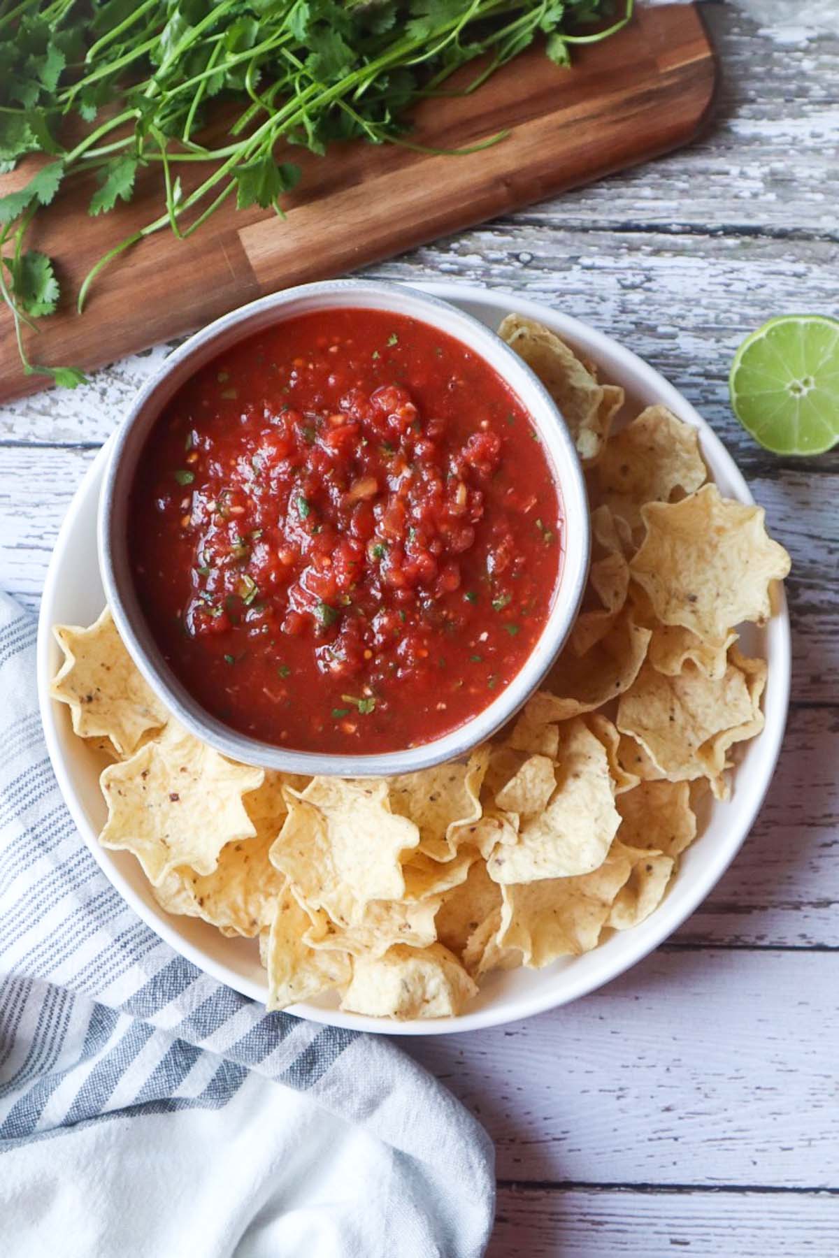 Easy Homemade Salsa Without Onion - Bless This Meal