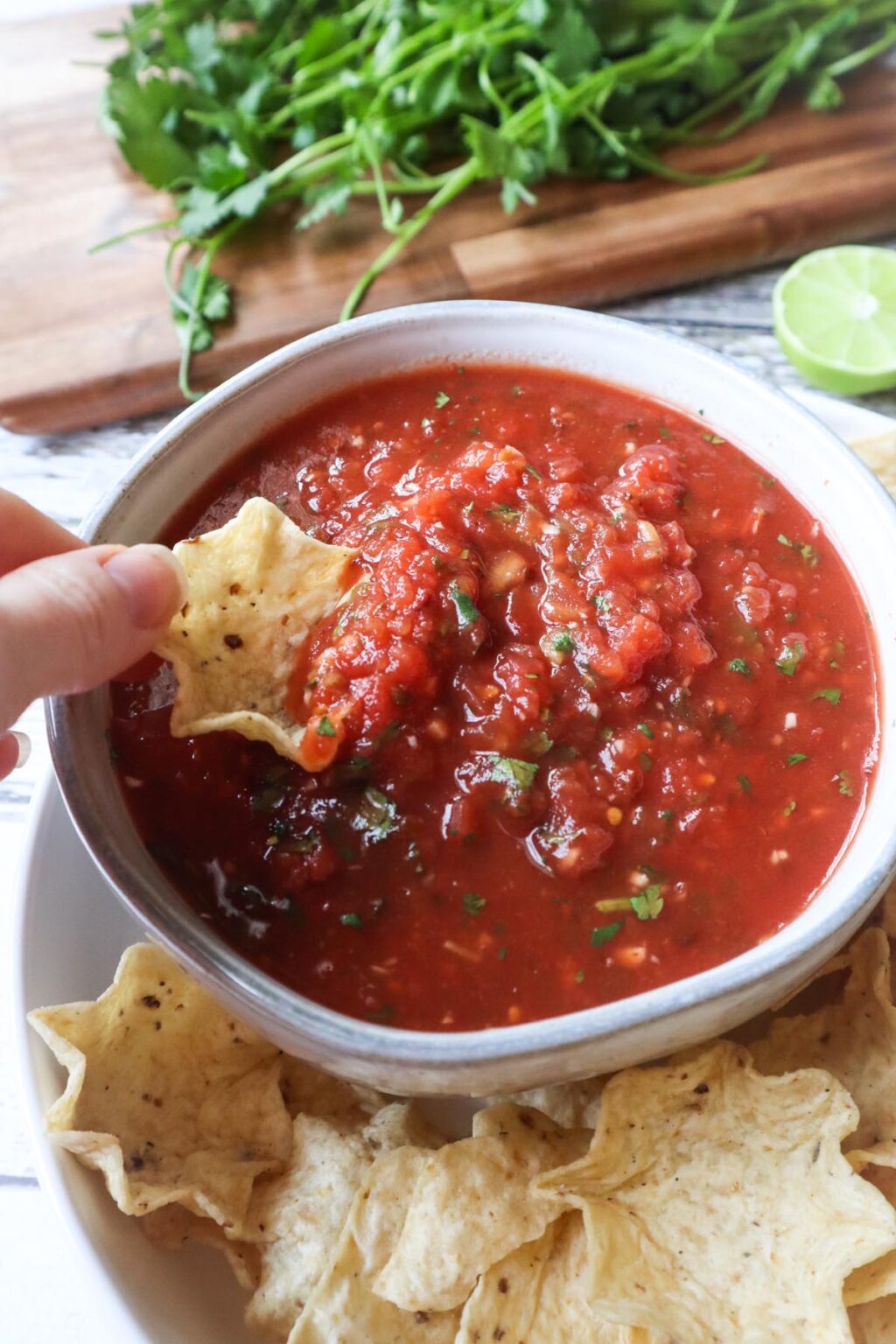 Easy Homemade Salsa Without Onion - Bless This Meal
