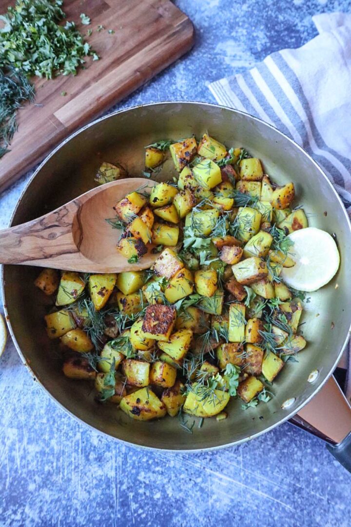 The Best Pan Fried Turkish Potatoes - Bless This Meal