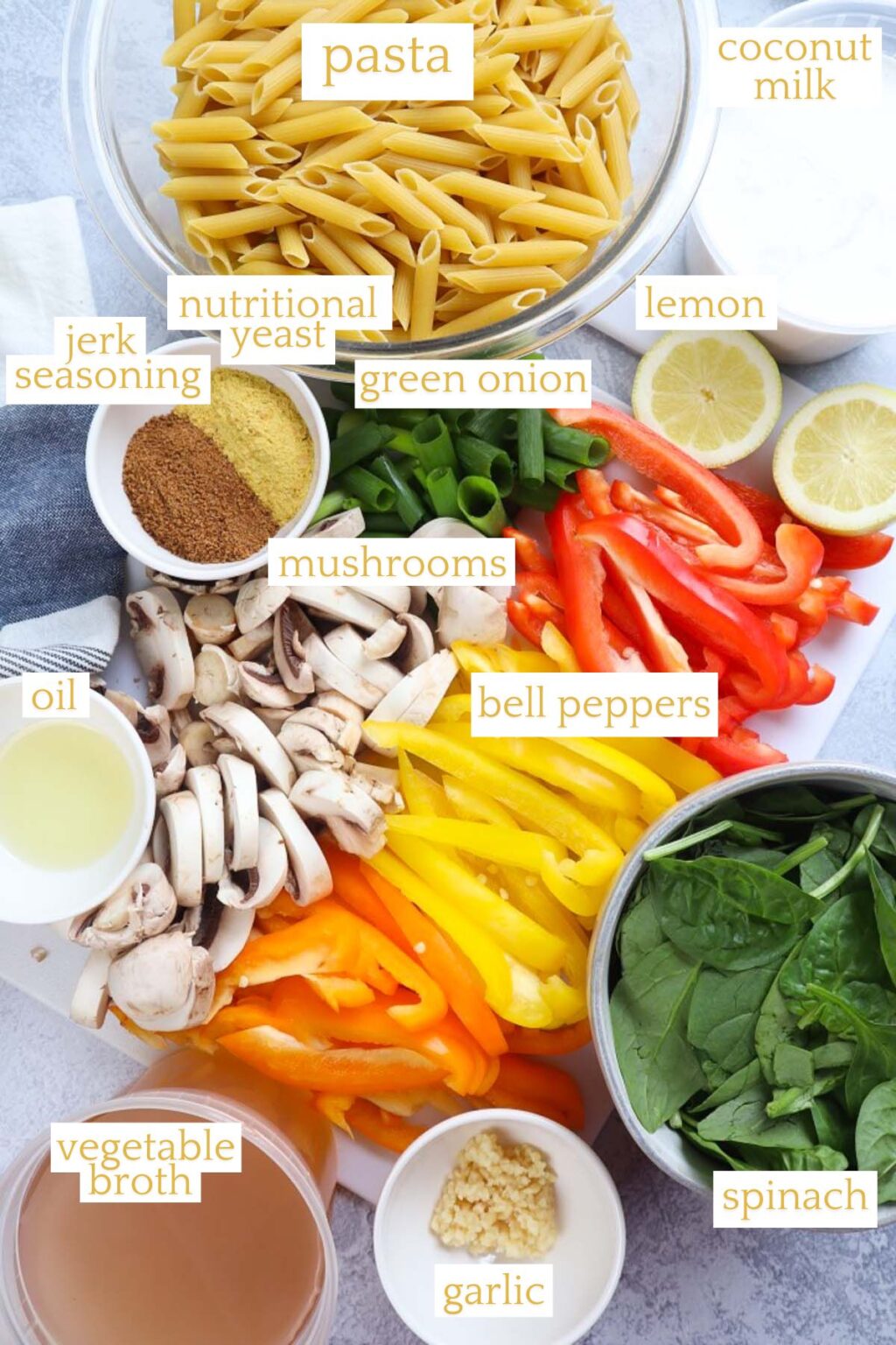 One Pot Veggie Rasta Pasta - Bless This Meal