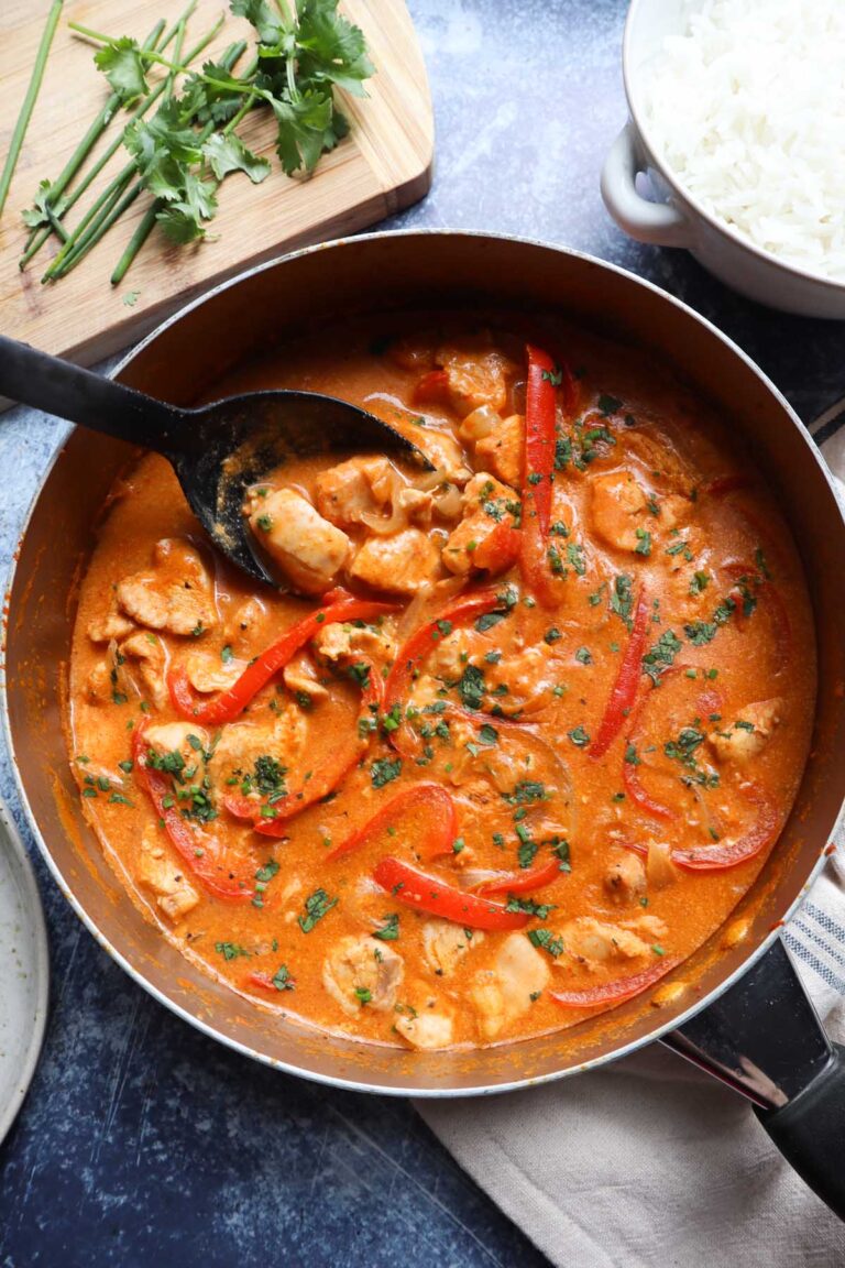 Thai Chicken Curry Without Coconut Milk - Bless This Meal