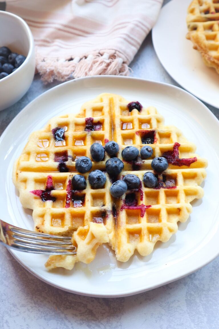 The Best Waffles Without Milk - Bless This Meal